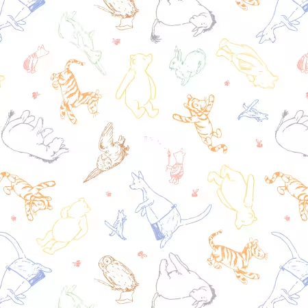 Classic Winnie The Pooh - Character Drawings – Busy Lady Quilt Shop